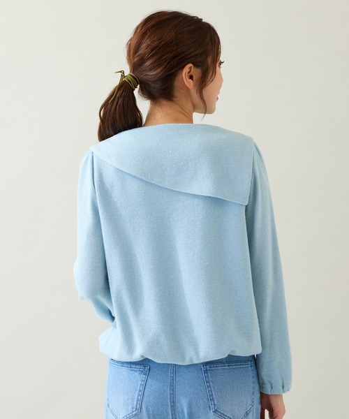 Rose Tiara（ローズティアラ） tシャツ ビッグカラーリボンカットソー