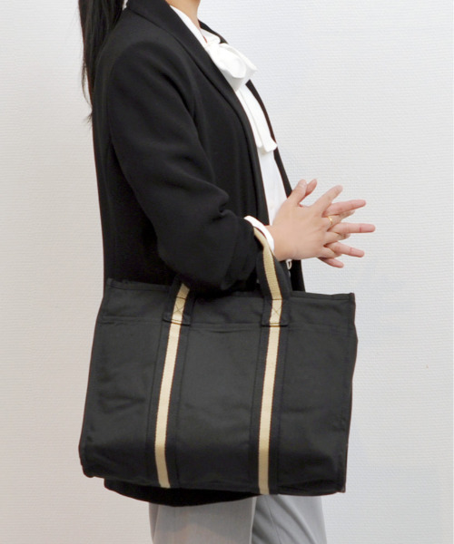 cache cache（カシュカシュ） トートバッグ cachecache / ラインテープボックスパーテーション2wayトート レディース : ZOZOTOWN Yahoo!店 - 通販 ...