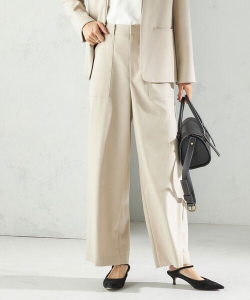 SHIPS（シップス） パンツ 「手洗い可能」DELEGANT ストレート パンツ