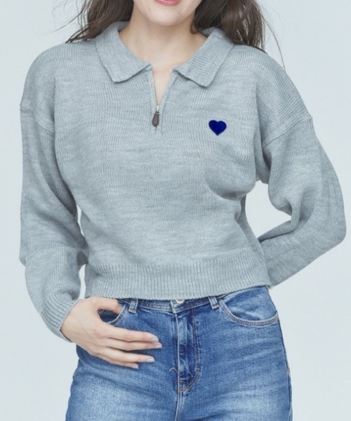 BLUE×PALANG ニット 「ZOZOTOWN限定カラー」HEART ZIP KNIT レディース : ZOZOTOWN Yahoo!店 - 通販 - Yahoo!ショッピング