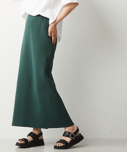 Yahoo!オークション - 「CHIC STYLE」 ニットスカート 3L グリーン レ...