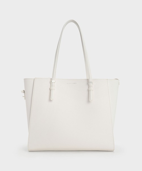 CHARLES ＆ KEITH 「CHARLES & KEITH」 トートバッグ X-LARGE ホワイト レディース : ZOZOTOWN Yahoo!店 - 通販 - Yahoo!ショッピング