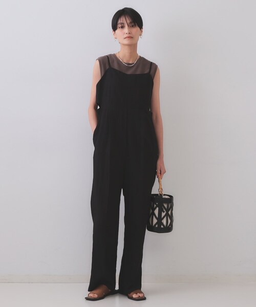 OPAQUE.CLIP サロペット オーバーオール 「STORY掲載」サイドオープンカットサロペット「洗える」 レディース : ZOZOTOWN Yahoo!店 - 通販 - Yahoo!ショッピング