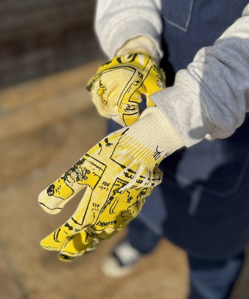 SNOOPY×OLD BETTY'S 手袋 スヌーピー「SNOOPY」Gardening Glove/軍手 レディース メンズ ...