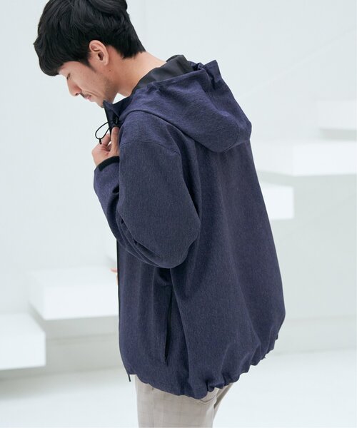 ikka（イッカ） マウンテンパーカー ウインドブレーカー 撥水メランジ