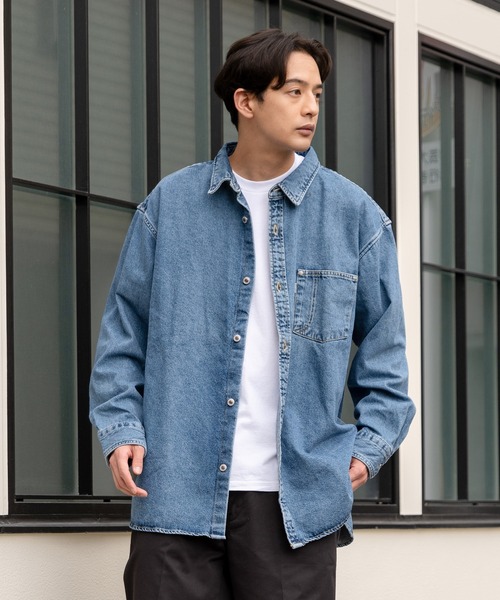 Levi's 「Levi's」 「SILVER TAB」長袖シャツ L インディゴブルー メンズ : ZOZOTOWN Yahoo!店 - 通販 - Yahoo!ショッピング