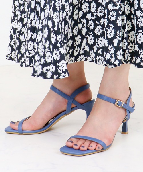 LibertyDoll（リバティードール） サンダル Liberty doll / スクエアアンクルストラップサンダル (4170) 華奢ストラップサンダル レディース : ZOZOTOWN ...