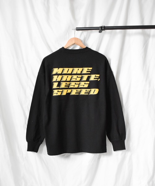 NO WAY tシャツ /SUPER THANKS/MORE HASTE LESS SPEED BIC LONG T-SHIRT レディース ...