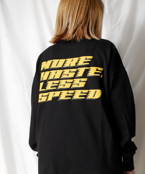 NO WAY tシャツ /SUPER THANKS/MORE HASTE LESS SPEED BIC LONG T-SHIRT レディース ...
