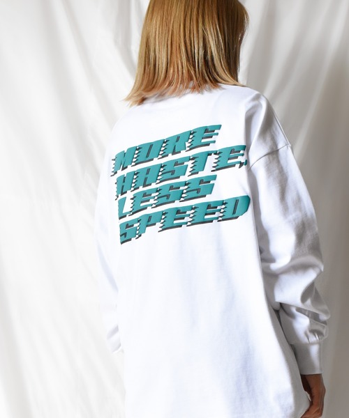 NO WAY tシャツ /SUPER THANKS/MORE HASTE LESS SPEED BIC LONG T-SHIRT レディース ...
