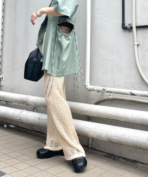 Yahoo!オークション - 「KBF」 イージーパンツ ONE ベージュ レディー...