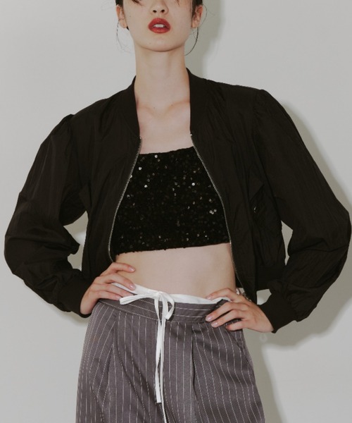duei ブラウス シャツ クロップドシアーブルゾントップス レディース : ZOZOTOWN Yahoo!店 - 通販 - Yahoo!ショッピング
