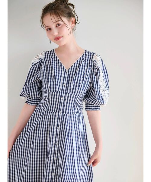 dazzlin ワンピース レースドッキングスリーブワンピース : ZOZOTOWN Yahoo!店 - 通販 - Yahoo!ショッピング