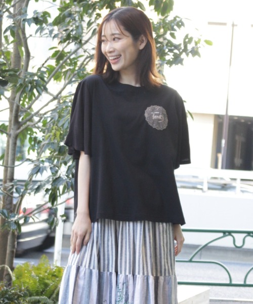 SUPER HAKKA tシャツ SUPER HAKKA×庄島歩音「swallows and hare」レースプリントTシャツ レディース : ZOZOTOWN Yahoo!店 - 通販 ...