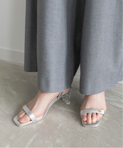 RANDA サンダル モノグラムパーツクリアヒールサンダル レディース : ZOZOTOWN Yahoo!店 - 通販 - Yahoo!ショッピング