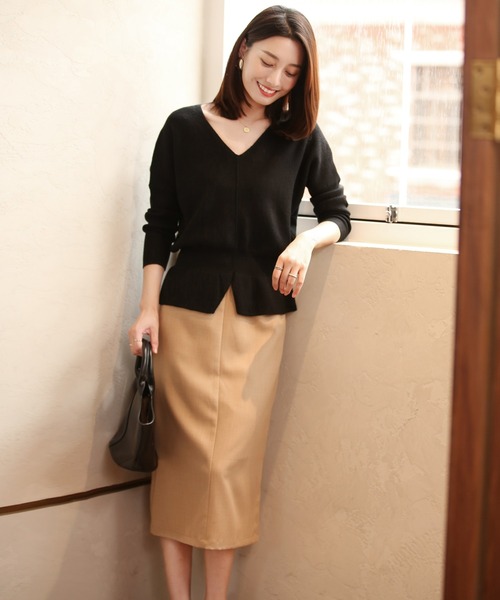 SAISON DE PAPILLON 「SAISON PAPILLON」 Vネックニット S ライトブルー レディース : ZOZOTOWN Yahoo!店 - 通販 - Yahoo!ショッピング