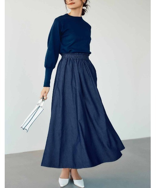 IEDIT セットアップ IEDIT 福田麻琴さんコラボ 上品ニットセットアップ「ダークネイビー」 レディース : ZOZOTOWN Yahoo!店 - 通販 - Yahoo!ショッピング