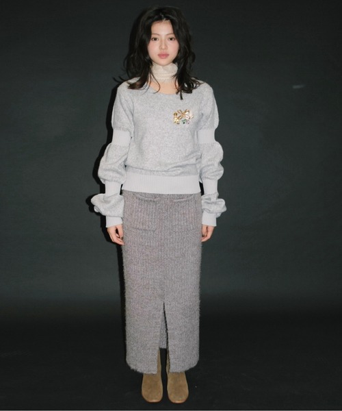 ニット puff puff sleeve knit / パフパフスリーブニット レディース : 86710554 : ZOZOTOWN Yahoo!店 - 通販 - Yahoo!ショッピング