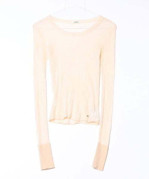 SNIDEL 「SNIDEL」 長袖ニット FREE ベージュ レディース : ZOZOTOWN Yahoo!店 - 通販 - Yahoo!ショッピング