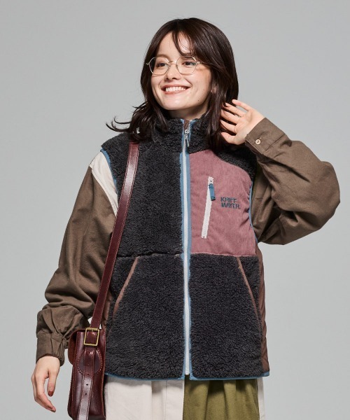 KRIFF MAYER Lady's Collection ベスト ジレ 「軽い・暖かい」シャギー