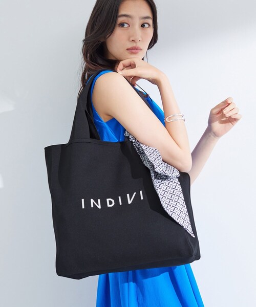 INDIVI トートバッグ 「A4サイズ対応」ニットロゴトート レディース : ZOZOTOWN Yahoo!店 - 通販 - Yahoo!ショッピング