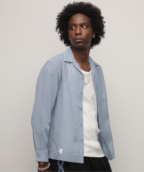 Schott N.Y.C 「schott」 長袖シャツ L ブルー メンズ : ZOZOTOWN Yahoo!店 - 通販 - Yahoo!ショッピング