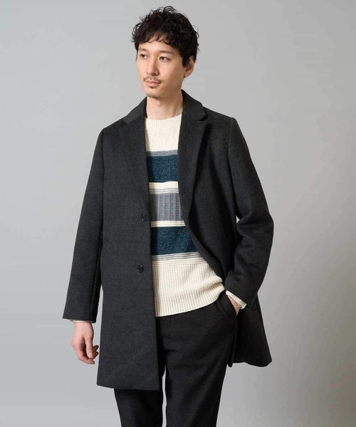 a.v.v（アー・ヴェ・ヴェ） チェスターコート コート ウールライト