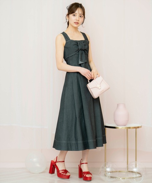 WILLSELECTION ワンピース ドレープリボンノースリーブワンピース : ZOZOTOWN Yahoo!店 - 通販 - Yahoo!ショッピング