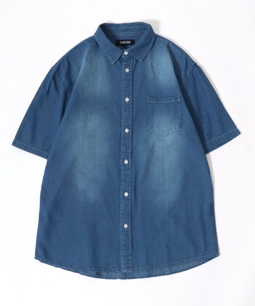 シャツ ブラウス メンズ 半袖デニムシャツ メンズ レディース/レギュラーカラーシャツ :84392557:ZOZOTOWN Yahoo!店 ...