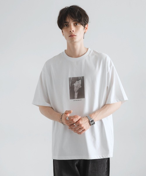 RAGEBLUE tシャツ 「接触冷感機能付き」「HIGH COOL/ハイクール」モノクロフォトTシャツ メンズ : ZOZOTOWN Yahoo!店 - 通販 - Yahoo!ショッピング