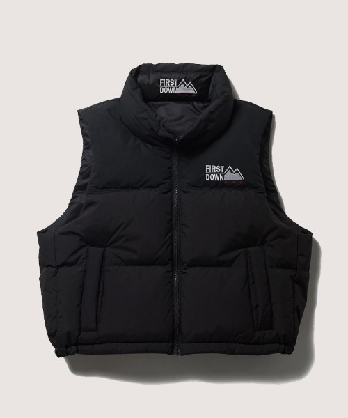FIRST DOWN ダウンベスト ベスト DOWN/ファーストダウン SHORT BUBBLE VEST MICROFT レディース メンズ : ZOZOTOWN Yahoo!店 - 通販 ...