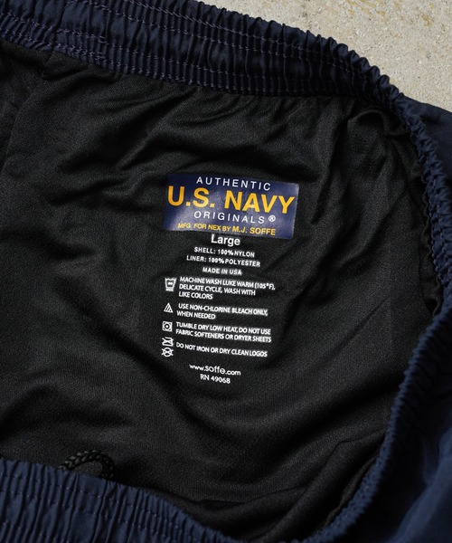 MILITARY パンツ 実物 新品 デッドストック 米軍 U.S.NAVY フィジカル トレーニングショーツ made by SOFFE 6 ...