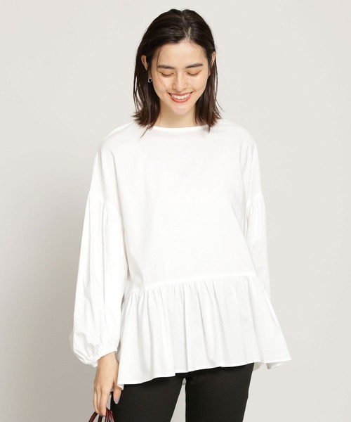 NANO universe 「NANO universe」 7分袖チュニック FREE オフホワイト レディース : ZOZOTOWN ...