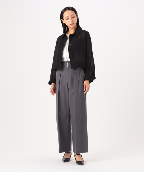 COMME CA（コムサ） ブルゾン アウター シアートリアセオーガンジー