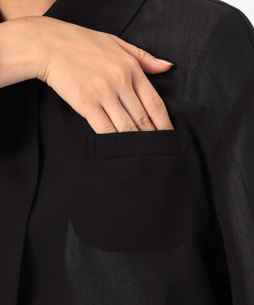 COMME CA（コムサ） ブルゾン アウター シアートリアセオーガンジー