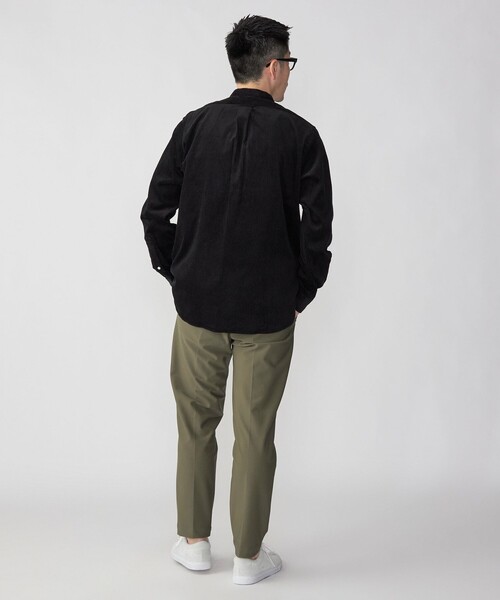 IKE BEHAR（アイク ベーハー） シャツ 「SHIPS別注」IKE BEHAR: ワイドコーデュロイ バンドカラーシャツ メンズ ...