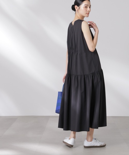 NANO universe ワンピース MINOTECH(R)Vネックギャザーティアードワンピース : ZOZOTOWN Yahoo!店 - 通販 - Yahoo!ショッピング