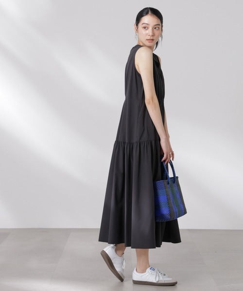 NANO universe ワンピース MINOTECH(R)Vネックギャザーティアードワンピース : ZOZOTOWN Yahoo!店 - 通販 - Yahoo!ショッピング