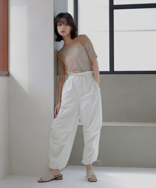 Yahoo!オークション - 「hellam」 半袖Tシャツ FREE ベージュ レディー...