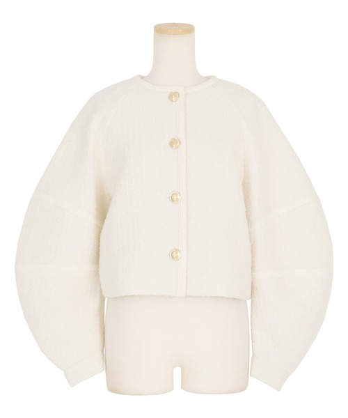 AMBIENT（アンビエント） ジャケット ノーカラージャケット ツイード