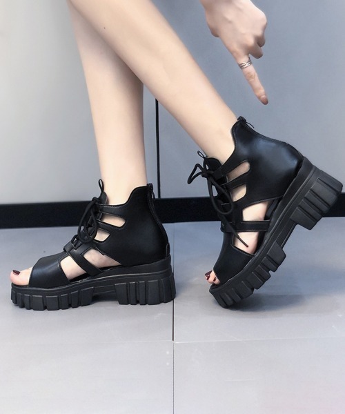 miniministore（ミニミニストア） サンダル 厚底グラディエーター