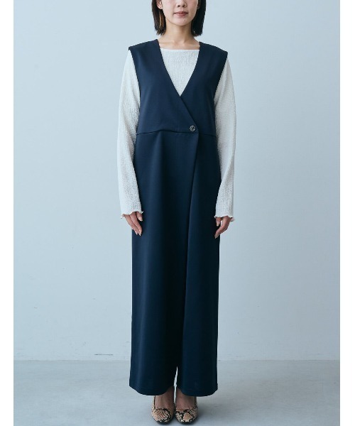 Yahoo!オークション - 「IEDIT」 オーバーオール MEDIUM ダークネイビ...