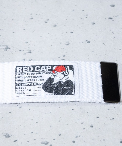 RED CAP GIRL ベルト 「a-r」「Red Cap Girl/レッドキャップガール」ロゴデザインタグ ロングガチャベルト/GIベルト ...