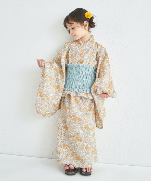 pairmanon 浴衣 「簡単着付け」「リンクコーデ」2WAYガールズ浴衣 キッズ 子供 女の子 : ZOZOTOWN Yahoo!店 - 通販 - Yahoo!ショッピング