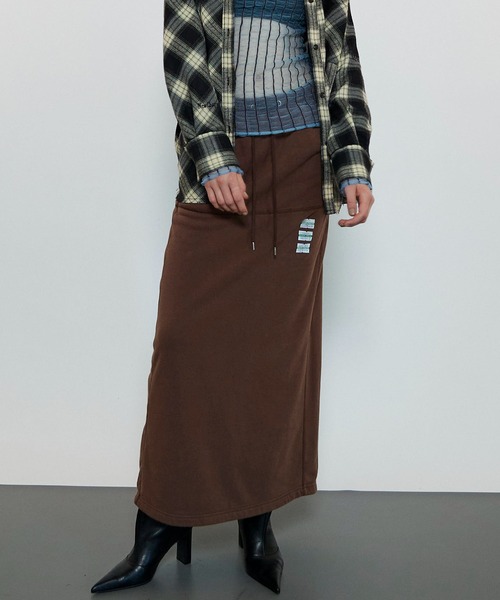 MAISON SPECIAL スカート DISCUS Sweat Skirt/DISCUSスウェットスカート「MAISON SPECIAL/メゾンスペシャル」セットアップ対応 ...