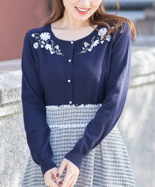 「tocco closet」 ニットカーディガン M ネイビー レディース : 87992571 : ZOZOTOWN Yahoo!店 - 通販 - Yahoo!ショッピング