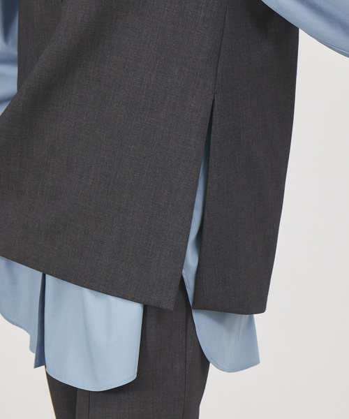 qualite（カリテ） ベスト ジレ 「セットアップ対応」ダブルクロス