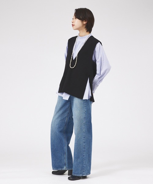 qualite（カリテ） ベスト ジレ 「セットアップ対応」ダブルクロス