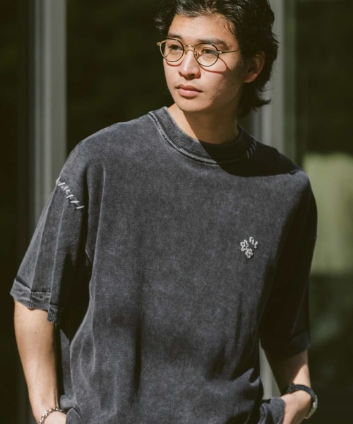 RAGEBLUE tシャツ ピグメント/ワンポイントモチーフ刺繍ニットTシャツ メンズ : ZOZOTOWN Yahoo!店 - 通販 - Yahoo!ショッピング