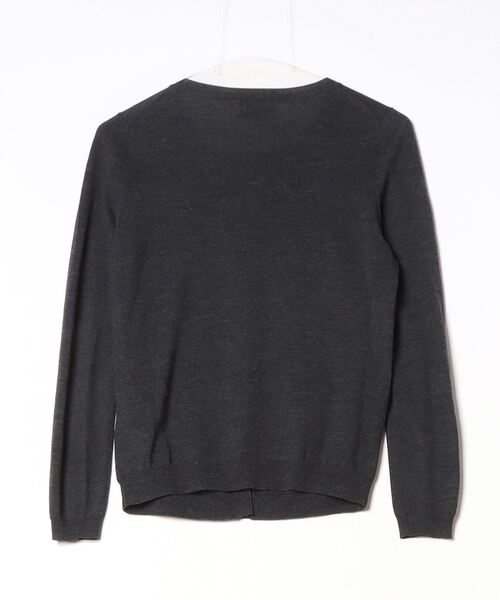 Yahoo!オークション - 「LANVIN en Bleu」 ニットカーディガン 38 グレ...